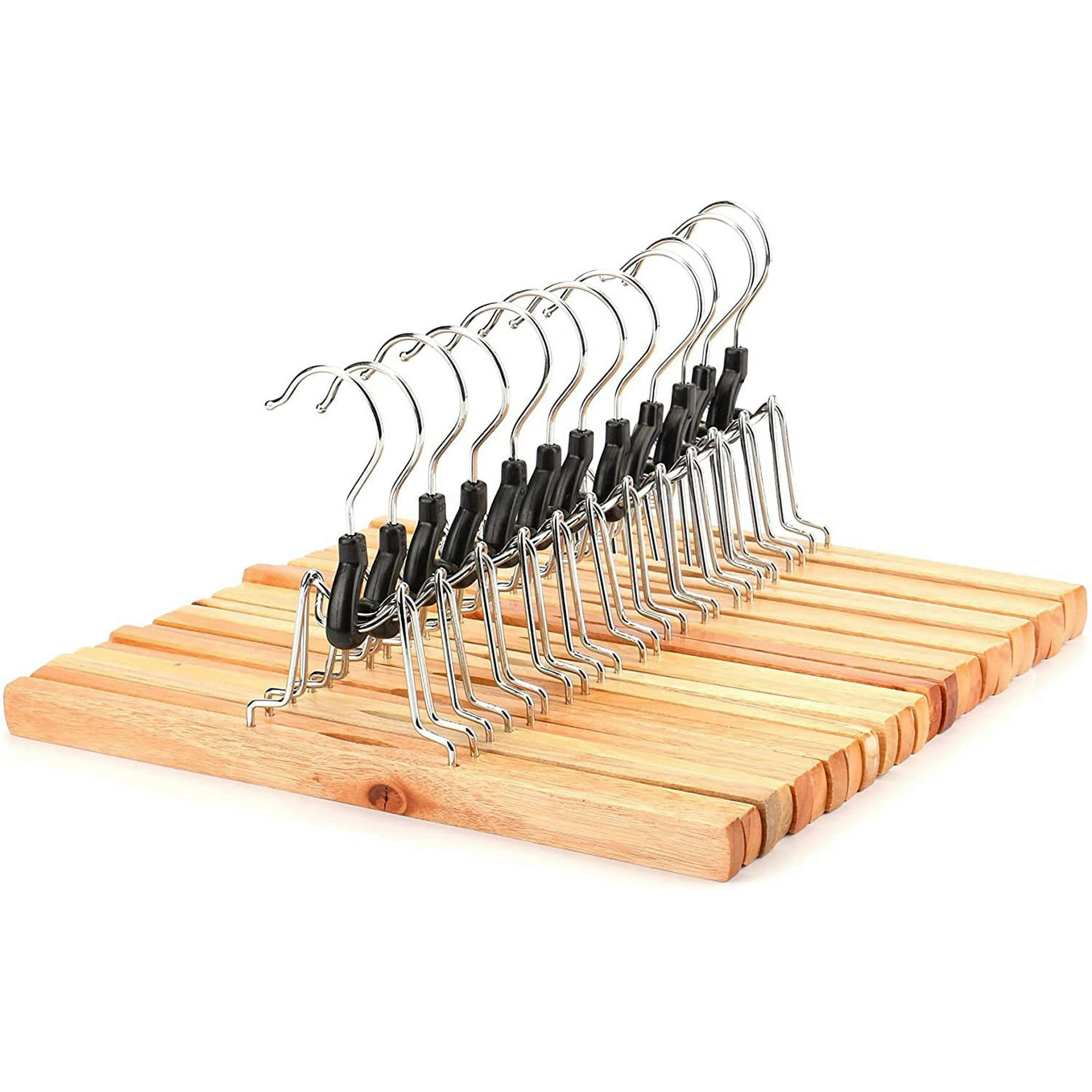 Click here for Zctt Wood Skirt Hangers With Clips Or Pants Hanger... prices