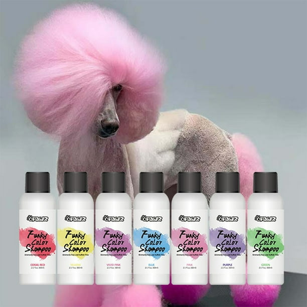 60ml Pet Color Shampoo Non-Irritating Long Lasting Disposable Pets ...