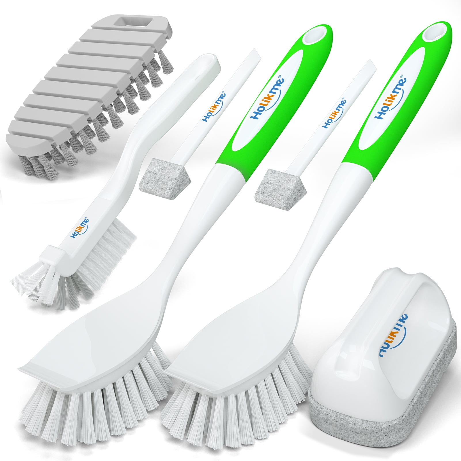 Buy Holikme 7 Pack Kitchen Cleaning Brush Set, Dish Brush for Cleaning ...