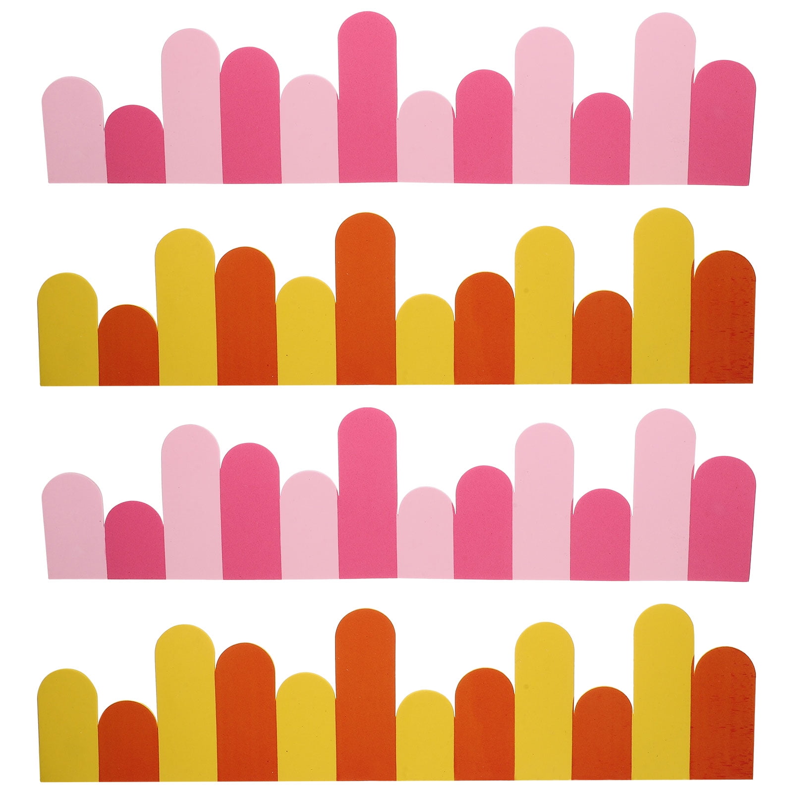 NUOLUX 4 Bars of Kindergarten Classroom Wall Arts Fringe Wall Decor Non ...