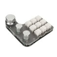Mini Custom Keypad 9 Keys 3 Knobs Programmable Rgb Backlit Programming Macro Keypad For Computer