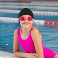 awjaisca Adults Silicone Swim Cap Non-slip Stretchy Waterproof Long ...