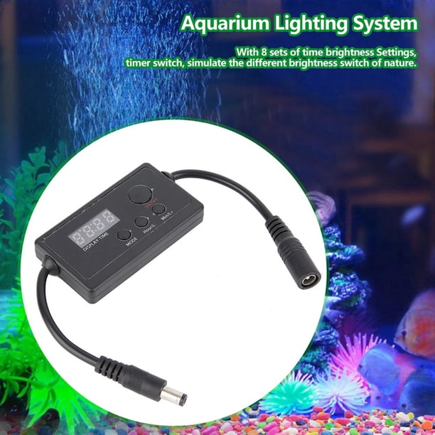 Fish Aquarium LED Light, LED Intelligent Timing Dimming System Dimmer ...