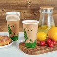 210 Count 16 oz Paper Cups, 100% Compostable Paper Coffee Cups with PLA ...