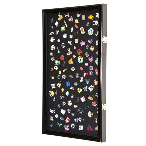 Large Pin, Ribbons, Medals, Buttons, Shells Disney Pins Display Case ...