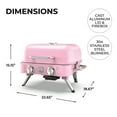 Kenmore 2-Burner Portable Tabletop Retro Gas Grill, Pink - Walmart.com
