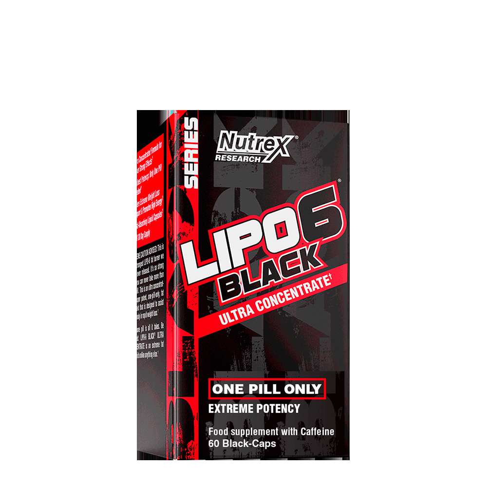 Pre entrenamiento Nutrex Lipo 6 Black Ultra Concentrado 60 Cápsulas (60 ...
