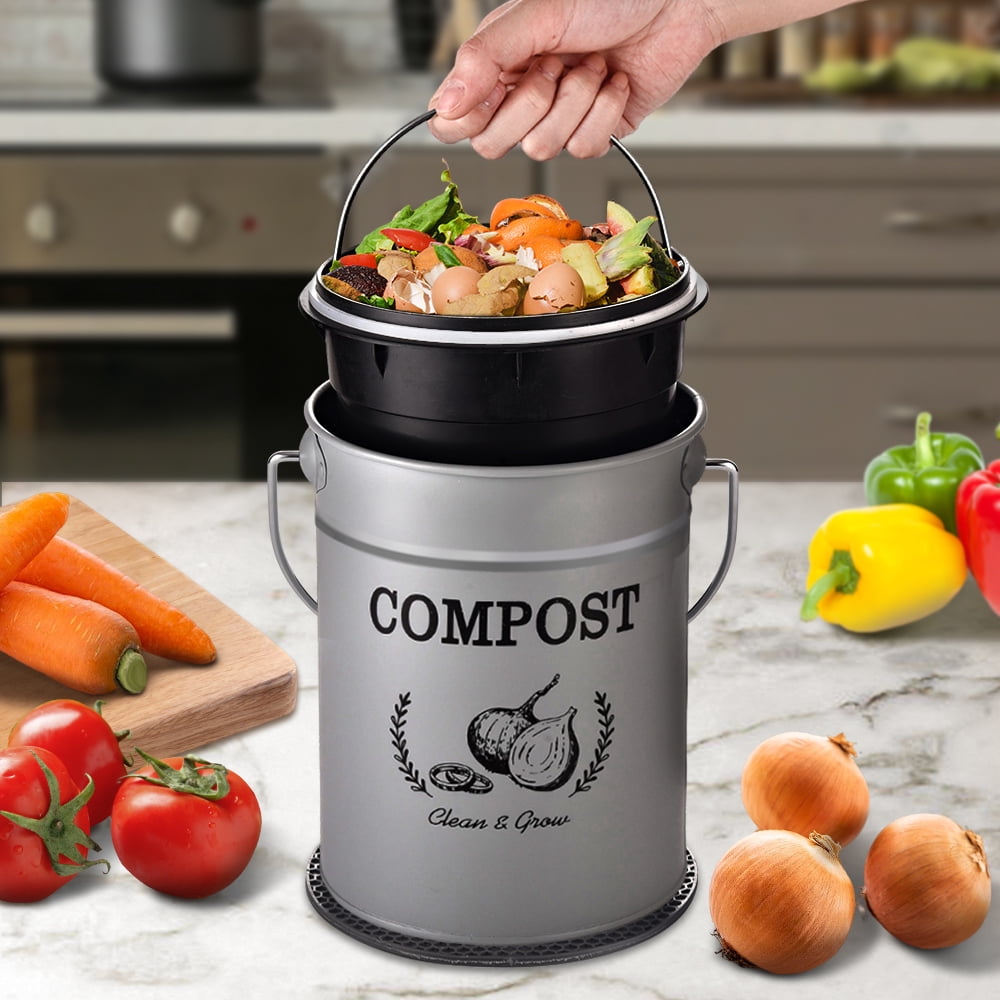 Compost Bin Kitchen Counter,Countertop Compost Bin Philippines | Ubuy