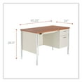 "Alera Single Pedestal Steel Desk for Home or Office, with Drawers ...