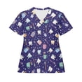 Binienty Scrub Top for Women, Breathable V Neck Medical Uniform ...