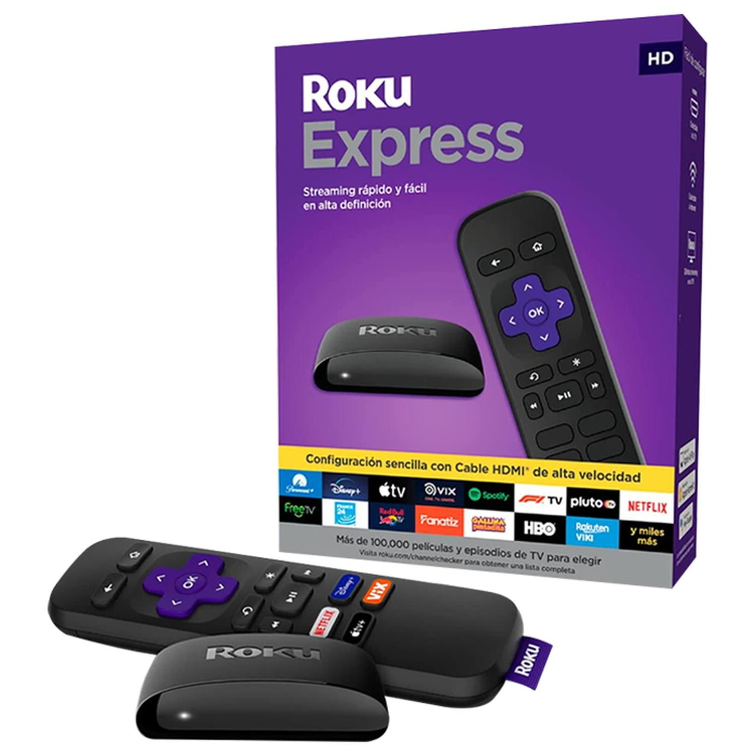 TV BOX ROKU Express HD Reproductor de Streaming HDMI Wi-Fi negro Roku ...