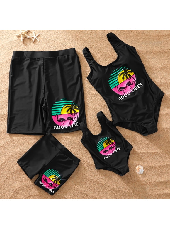 Matching Family Swim