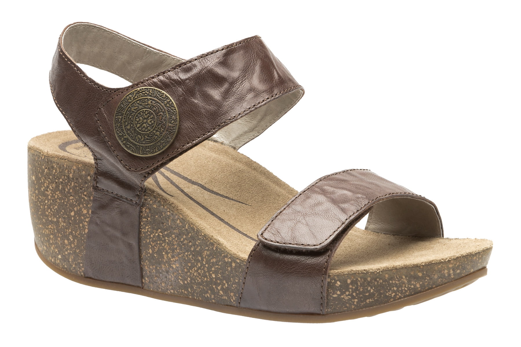 ABEO Una Neutral - Wedge Sandals in Brown - Walmart.com