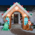 Gemmy Outdoor Yard Blow Up Festive Characters, Multi Colored Christmas ...