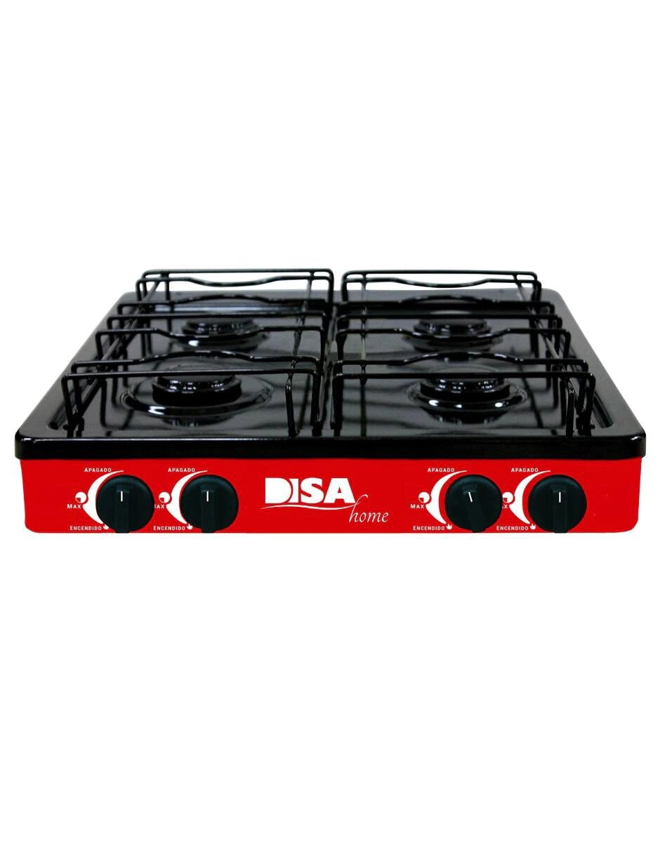 Parrilla A Gas Lp De 4 Quemadores De Lujo Color Rojo Disa Home Parrilla ...