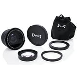 Opteka .35x HD Super AF Wide Angle Fisheye Lens with Macro and ...