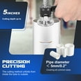 TMWEFUSC Internal Pipe Cutter 5 Inch Adjustable Depth 1/4 Inch Hex ...