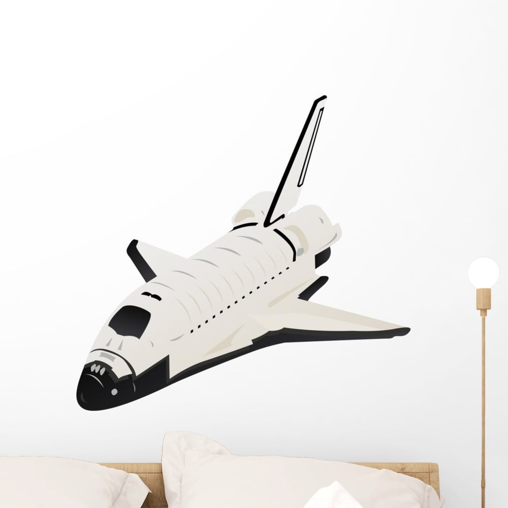 Space Shuttle Wall Decal by Wallmonkeys Peel and Stick Graphic (24 in W ...