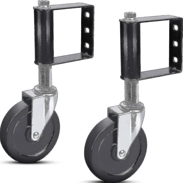 Set Of 2 Aging Resistant Rubber Spring Loaded Gate Rollers With ...