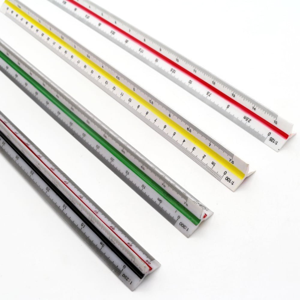 SagaSave Triangular Scale Ruler with 6 Different Scales Measuring Tool ...