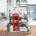 4 Pack Glass Photo Frames 8x10, Tabletop or Desktop Display, Silver ...