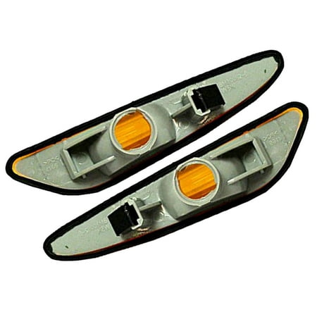 homeholiday 1 Pair Bumper Black Marker Light Turn Indicator Turn Bumper ...