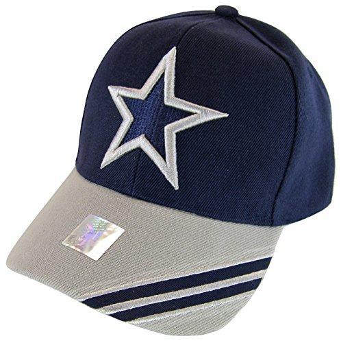 Dallas Texas Men's Large Star Double Stripe Adjustable Baseball Cap ...