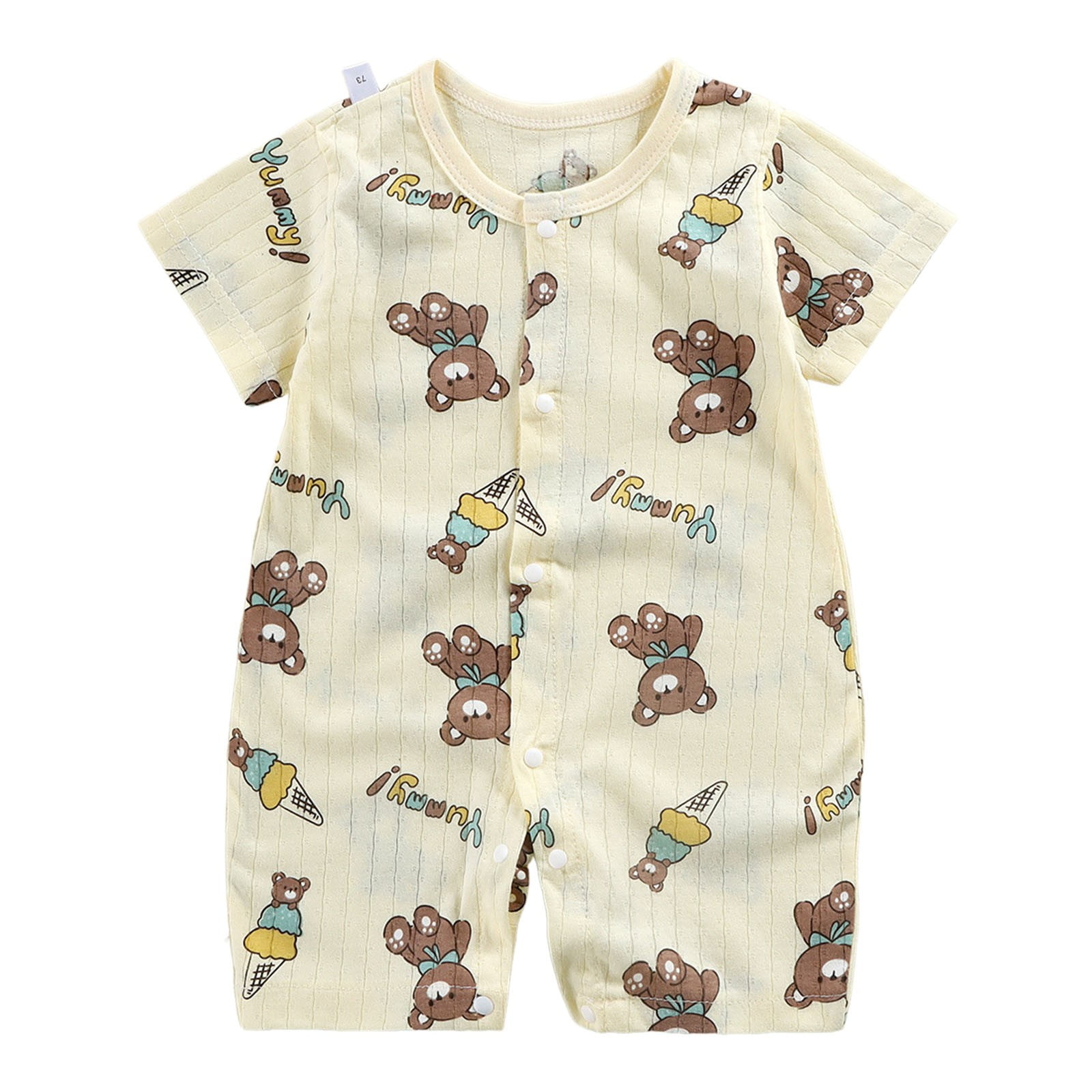 Click here for Dmqupv Baby Boy Bodysuits Baby Cotton Jacquard Dou... prices