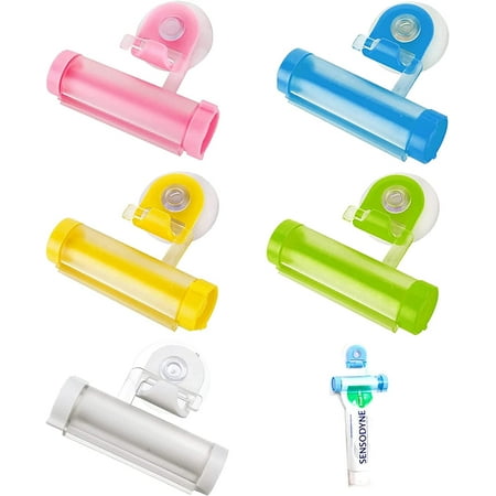 SHTKUYING 5 Pieces Squeezer Tubes, Toothpaste Dispenser, Rolling Tube ...