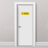 Uxcell 9"x3" Please Use Other Door Left Arrow Sign Acrylic Adhesive ...