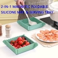 2-In-1 Foldable Silicone Mat & Serving Tray, 8.3X8.3 Inches ...