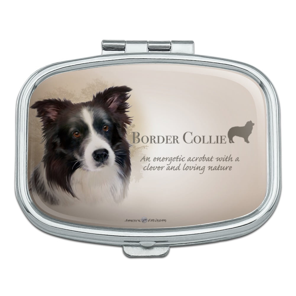 Border Collie Dog Breed Rectangle Pill Case Trinket Gift Box - Walmart.com
