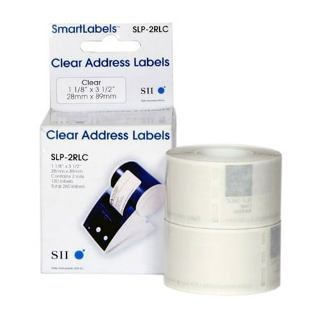 Seiko Instruments Clear Address Labels for Smart Label Printers (SLP ...