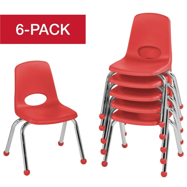 ECR4Kids School Stack Chair Chrome Legs, Multiple Sizes/Colors/Types ...