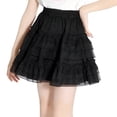 Ahabrexf Girls Tiered Ruffle Cake Skirt with Elastic High Waist Puffy ...