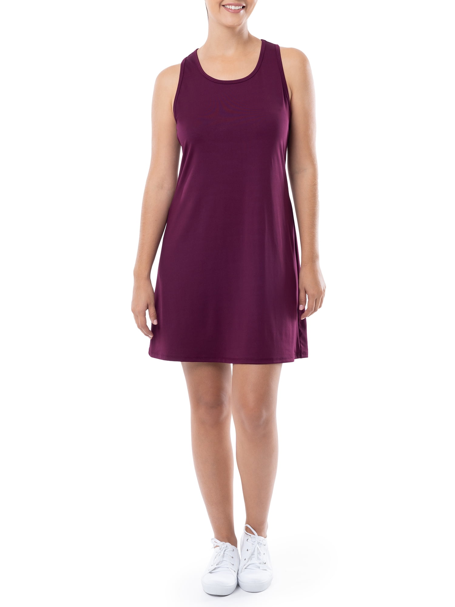 Athletic Works Women's Active Racerback Tank Dress - Walmart.com