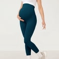 Maternity Leggings Over Bump Buttery Soft Belly Support Adjustable High ...