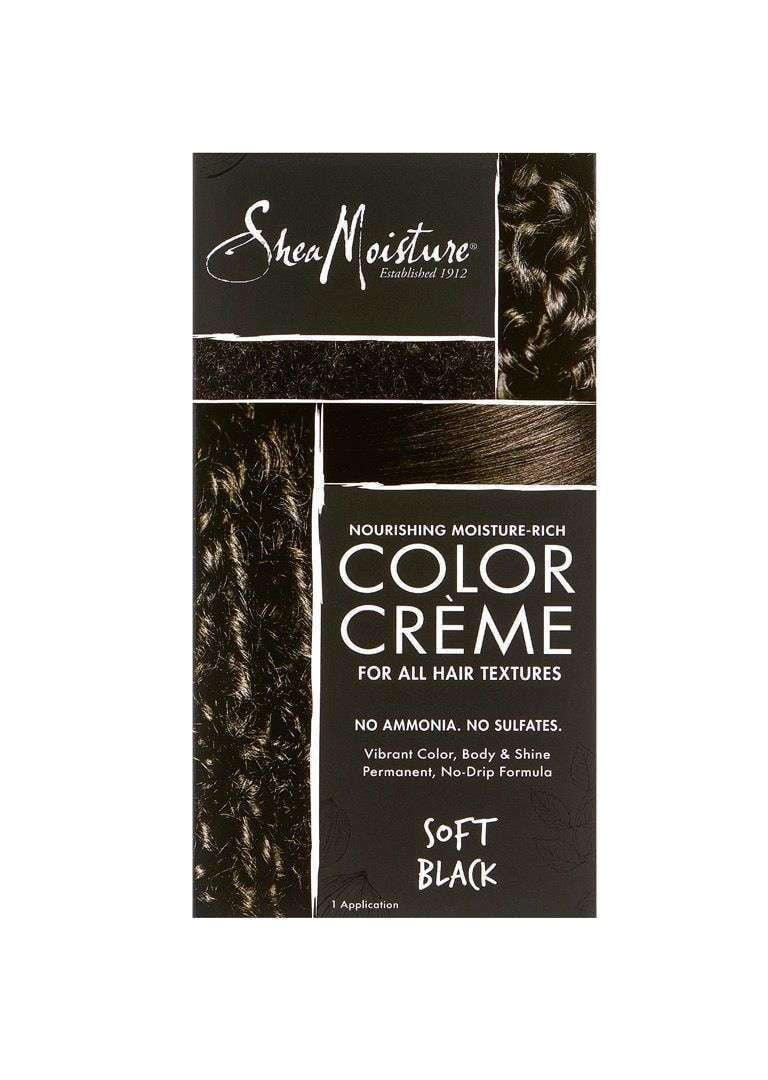 Shea Moisture Nourishing Moisture Rich Color Creme - Soft Black ...