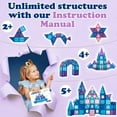 Little Pi Toys Princess Castle Magnetic Building Blocks Playset - 102 ...