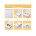 10PCS White Gift Boxes with Lids & Ribbons - Perfect for Bridesmaid ...