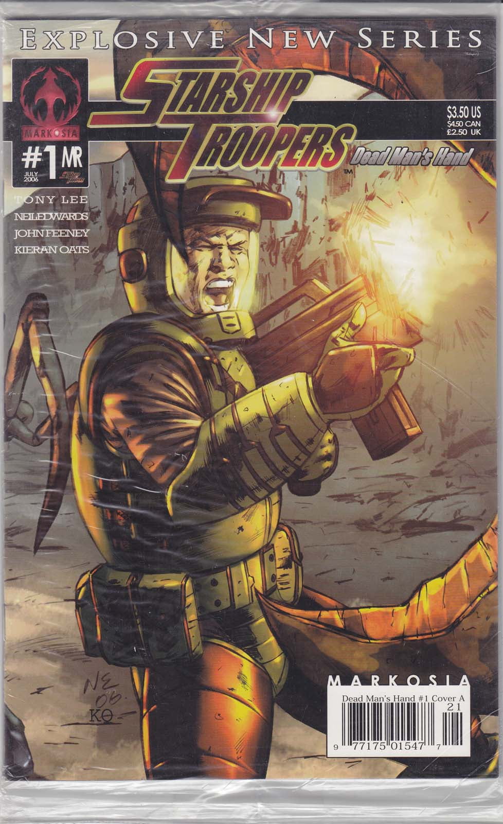 Starship Troopers: Dead Man's Hand #1A (in bag) VF ; Markosia Comic ...
