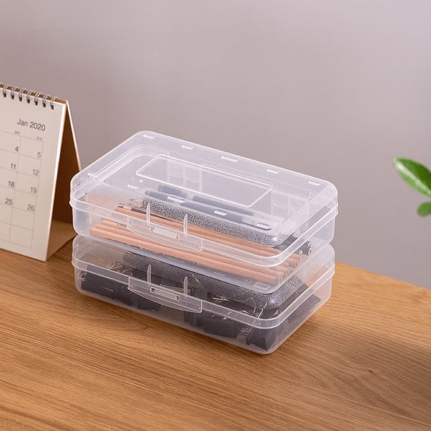 Estuche de plástico transparente para lápices, para escuela secundaria ...