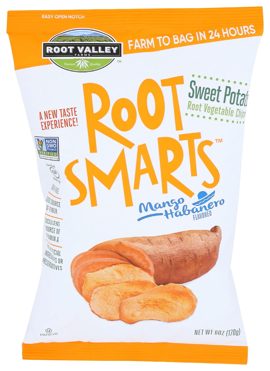 Root Smarts: Chips Sweet Potato Mango Habanero, 6oz - Walmart.com