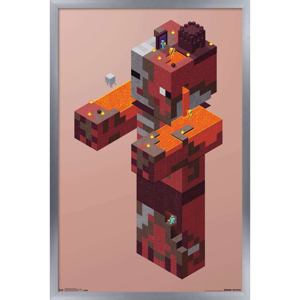 Minecraft - Pigman Nether Poster - Walmart.com - Walmart.com