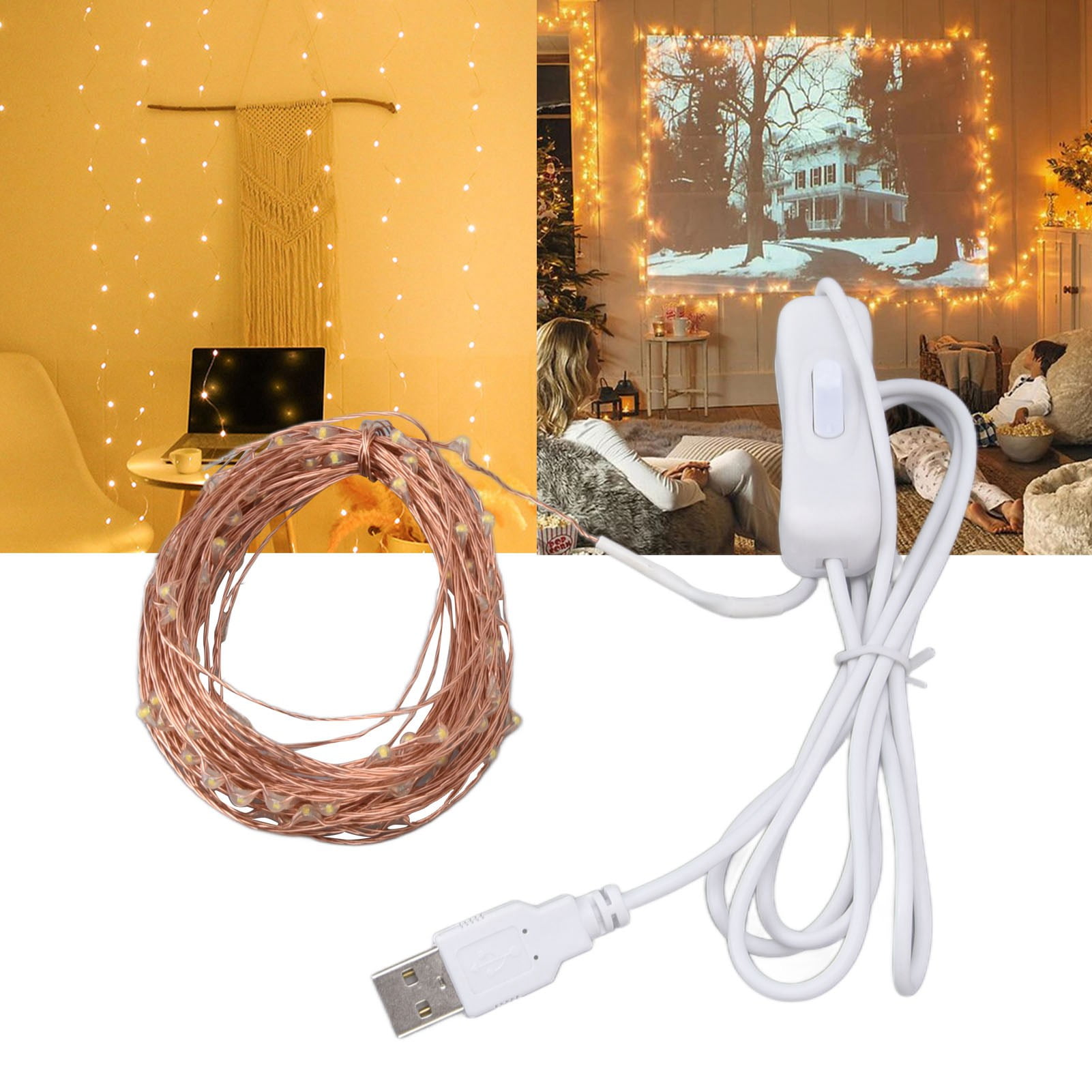 Click here for Estink Usb Copper Wire String Lights Diy 100 Leds... prices