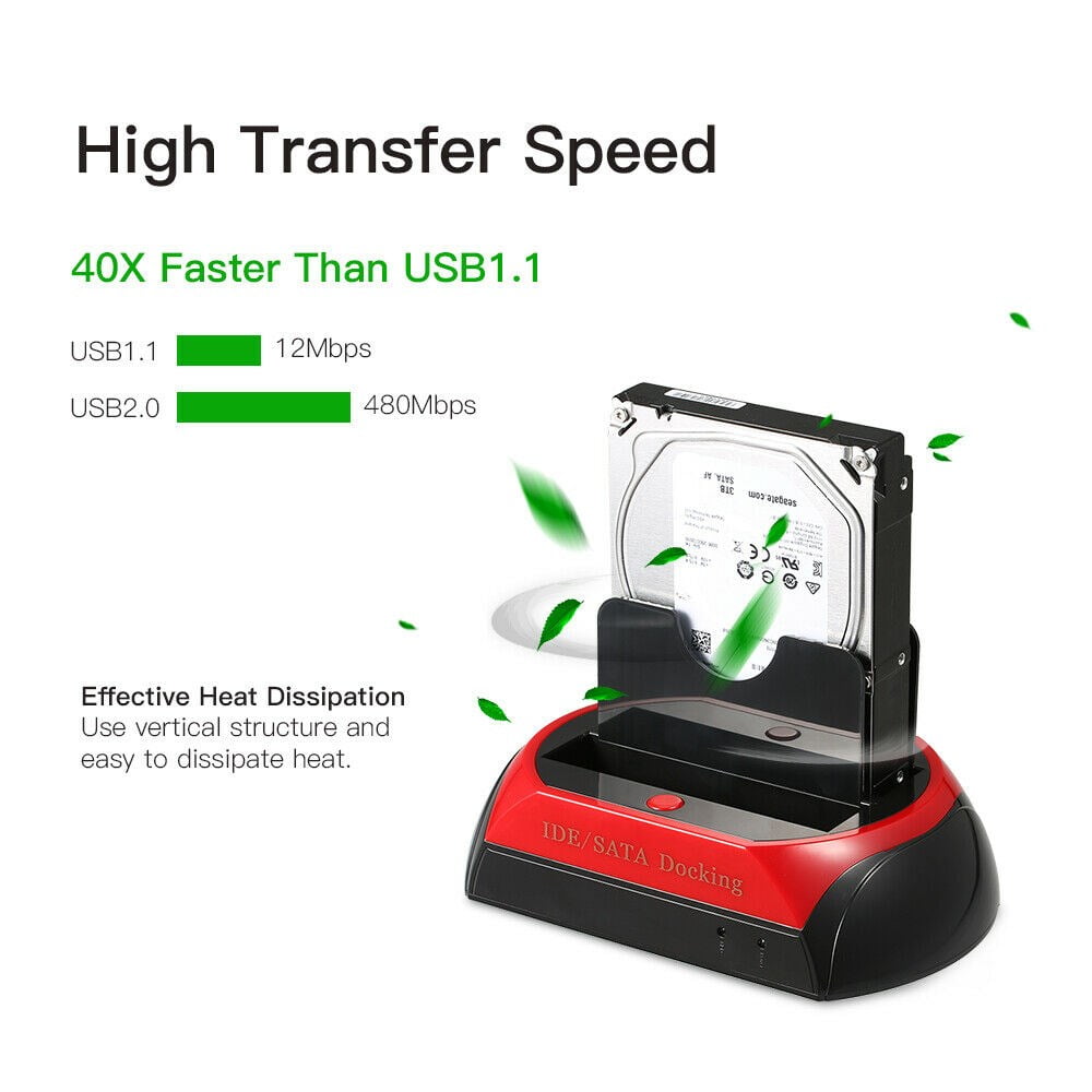 Motor Genic USB 2.0 to IDE/SATA External Hard Drive Docking Station 2 ...