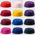 Sofullue Stewardess Pillbox Hat Teardrop Fascinator Base Multi-color ...