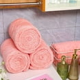 4 count Fleece Bath Towels, 40 x 80 Inch Bath Sheets Microfiber Coral ...