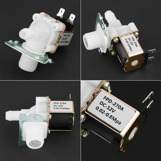 Electric Solenoid Valve,DC 12V DN15 G1/2 Electric Magnetic Solenoid ...