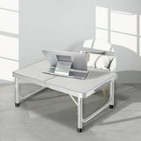 REDCAMP Collapsible 2ft Aluminum Table, Adjustable, Portable, Sturdy ...